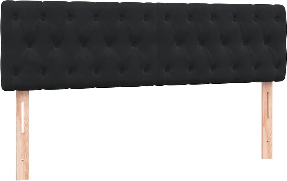 Box spring postel s matrací černá 160x210 cm samet 3318371