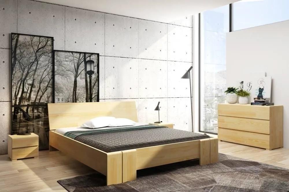 Prodloužená postel Vestre - borovice   ,  140x220 cm
