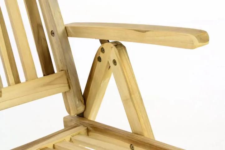 DIVERO zahradní dřevěná skládací židle