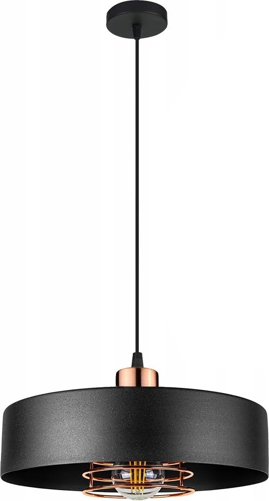 Závěsná lampa La Belle XXXV černá/zlatá