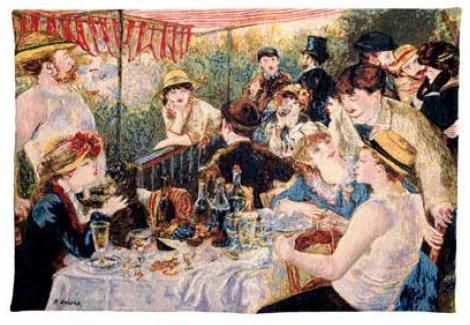 Vlámský gobelín tapiserie  - Déjeuner des canotiers by Renoir