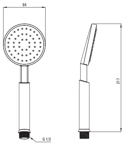 Aplomo Temisto sprchový set s baterií, černá
