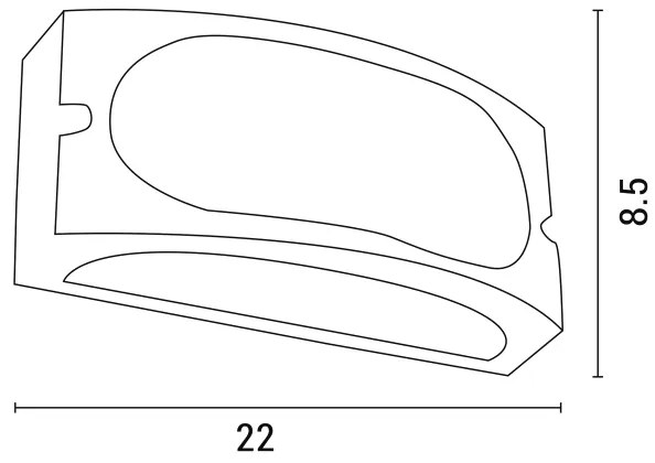 Venkovní nástěnné svítidlo 1xE27/10W/230V IP54 šedá