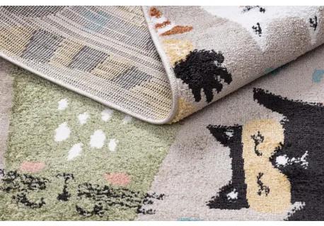 Dywany Luszczow Dětský kusový koberec FUN Kittens, kočky béžová Rozměr koberce: 280 x 370 cm