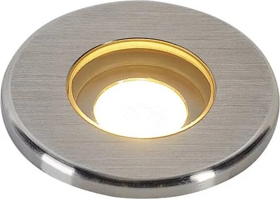 LA 233540 Zapuštěné podlahové svítidlo DASAR LED MINI, kruhové, nerezová ocel 316, 2 W, 3000K, 12–24 V, IP67 - BIG WHITE (SLV)