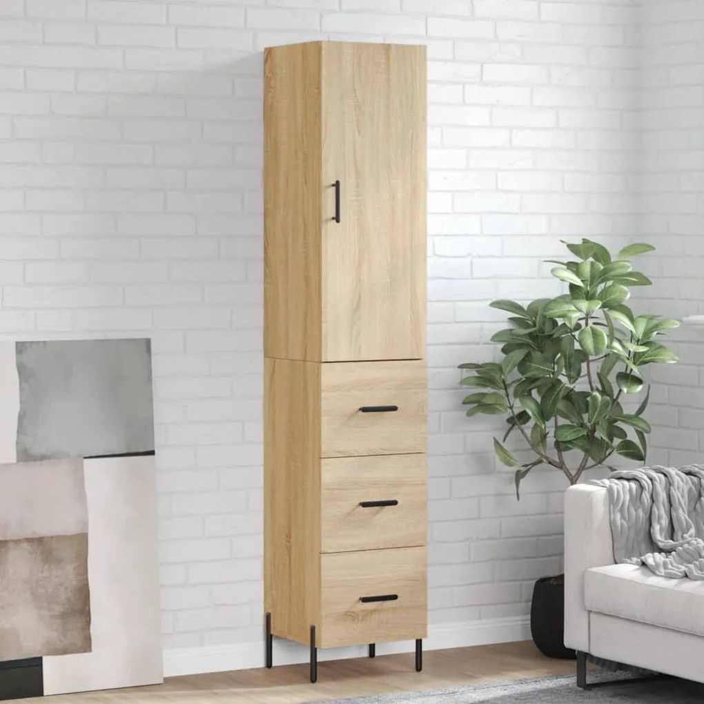 Skříň highboard dub sonoma 34,5 x 34 x 180 cm kompozitní dřevo 3198860