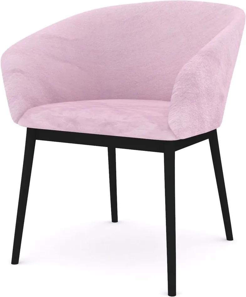 Jídelní židle s růžovým sedákem Livin Hill Capella