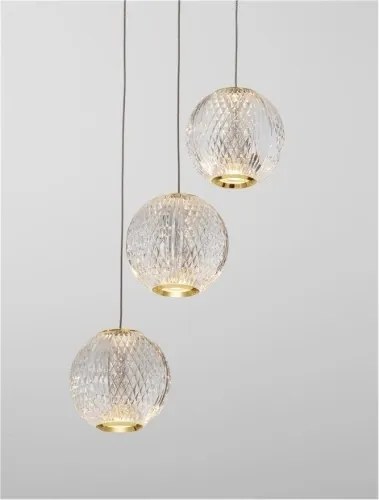 Závěsné LED svítidlo NOVA LUCE BRILLANTE 16W 3200K 9695208 stmívatelné Triac