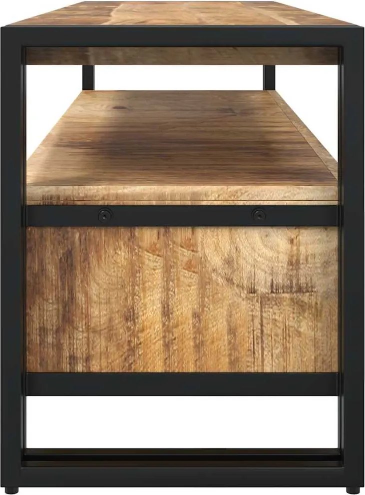 TV stolek 120 x 35 x 45 cm masivní mangovníkové dřevo 247402
