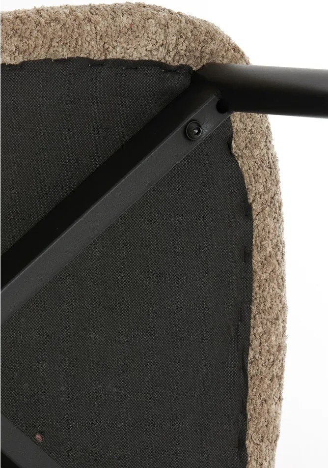Taupe čalouněná jídelní židle Eniola – Light & Living
