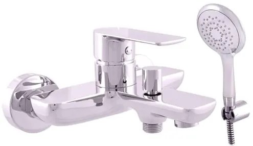 Vanová baterie RAV SLEZÁK Vltava se sprchovým setem 150 mm chrom VTE454.5/1