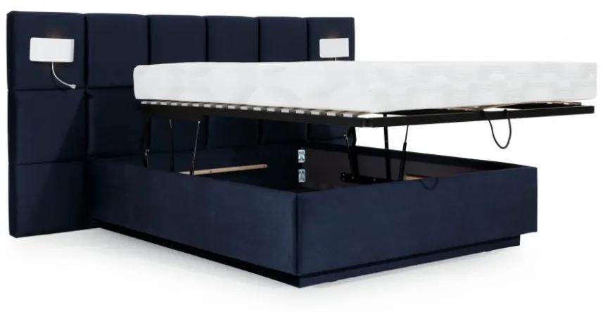 Moderní čalouněná postel MONACO 140x200 cm Solid 1