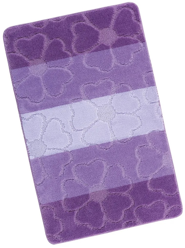 Brotex Koupelnová předložka 60x100cm Květy fialové