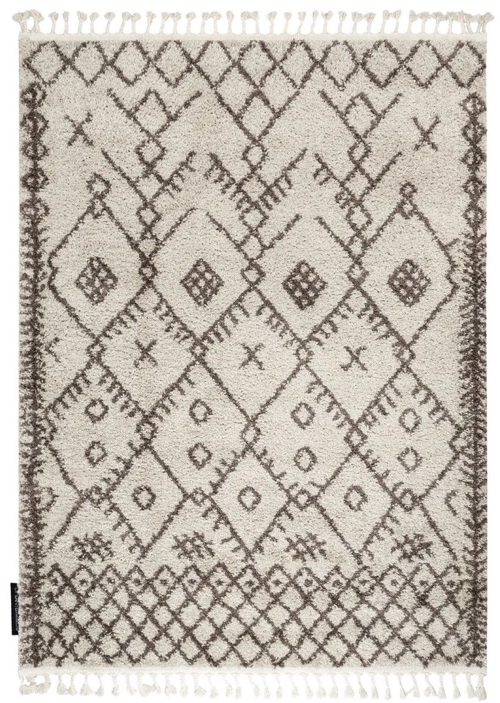 Dywany Łuszczów Kusový koberec Berber Tanger B5940 cream and brown - 160x220 cm