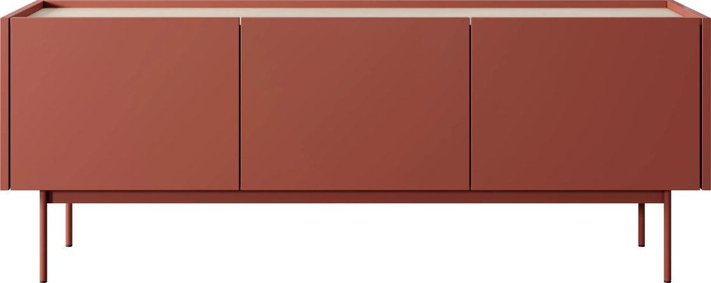 PCo Televizní skříňka CERAMIC RTV-144, 144 cm Červená