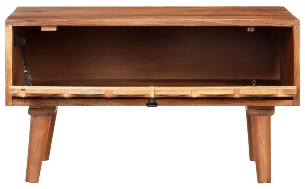 Konferenční stolek 68 x 68 x 38 cm masivní akáciové dřevo - Default Title