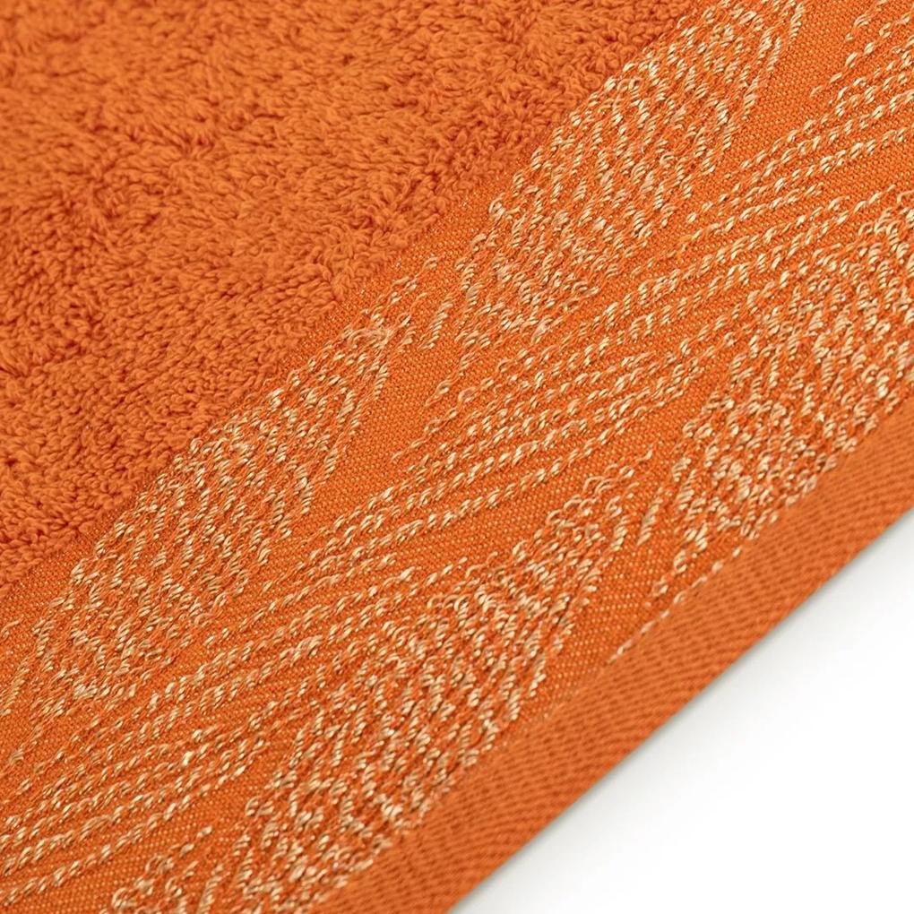 Sada 3 ks ručníků ALLIUM klasický styl oranžová