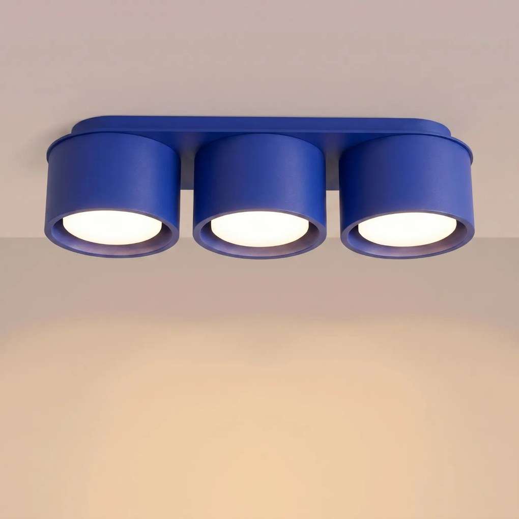 Sollux Lighting Stropní svítidlo MODO 3 ultramarínové GX53