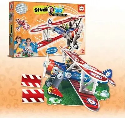 EDUCA Studio 3D model Dvouplošník / 56 dílků / od 5 let