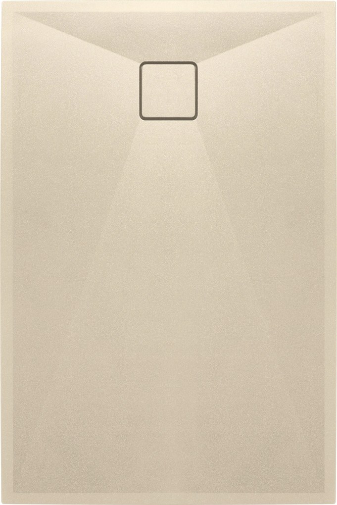 Deante Obdélníková sprchová vanička Correo 140x90 cm, granit, béžová - KQR 547B