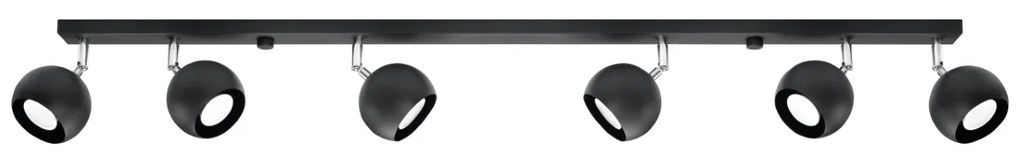 Sollux Lighting Stropní svítidlo OCULARE 6L černé