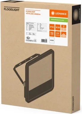 LED reflektor LEDVANCE FLOODLIGHT černý 167W/150W 25000lm/22500lm 4000K neutrální bílá IP66