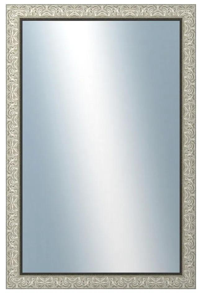 DANTIK - Zarámované zrcadlo - rozměr s rámem cca 80x120 cm z lišty PRAHA stříbrná (2751)