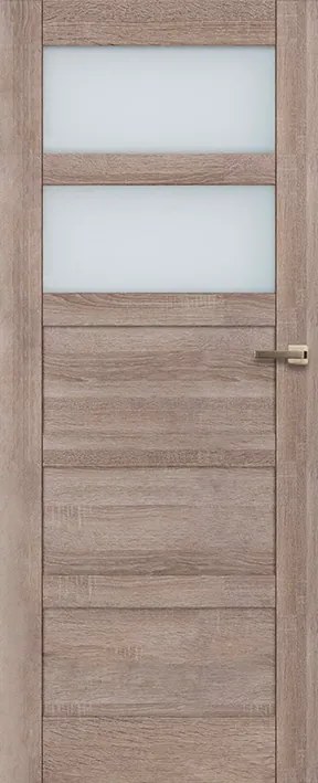 Interiérové dveře vasco doors BRAGA model 3 Průchozí rozměr: 90 x 197 cm, Orientace dveří: Pravé dveře, Dekor: Dub Viking