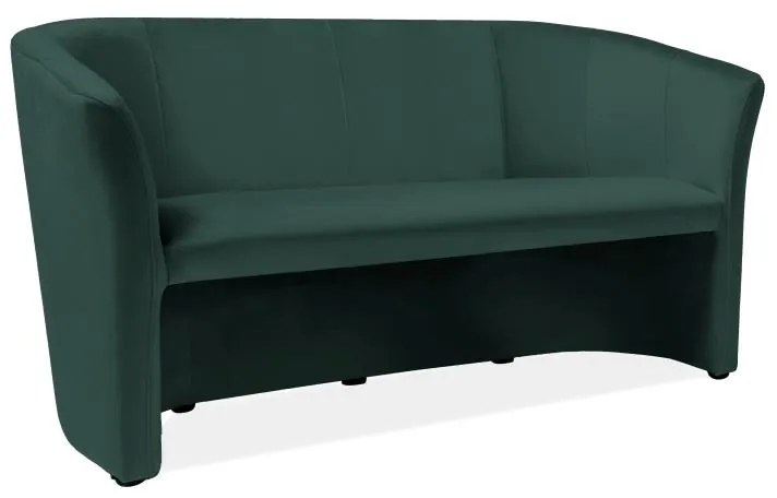 Pohovka Cuba Velvet, trojsedák, zelená