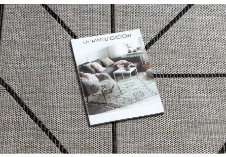 Dywany Luszczow Kusový koberec SIZAL FLOORLUX 20605 stříbrný / Černá / béžový Rozměr koberce: 240 x 330 cm