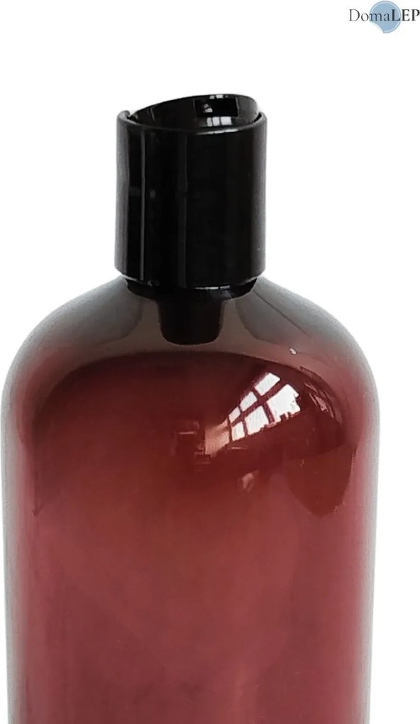 Dávkovač na mýdlo 500 ml hnědý s černým DISC TOP BELA