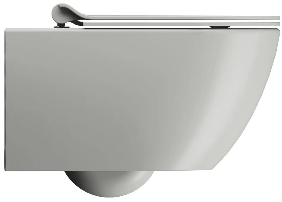 GSI GSI, PURA závěsná WC mísa, Swirlflush, 36x55cm, Cenere dual-mat, 881517