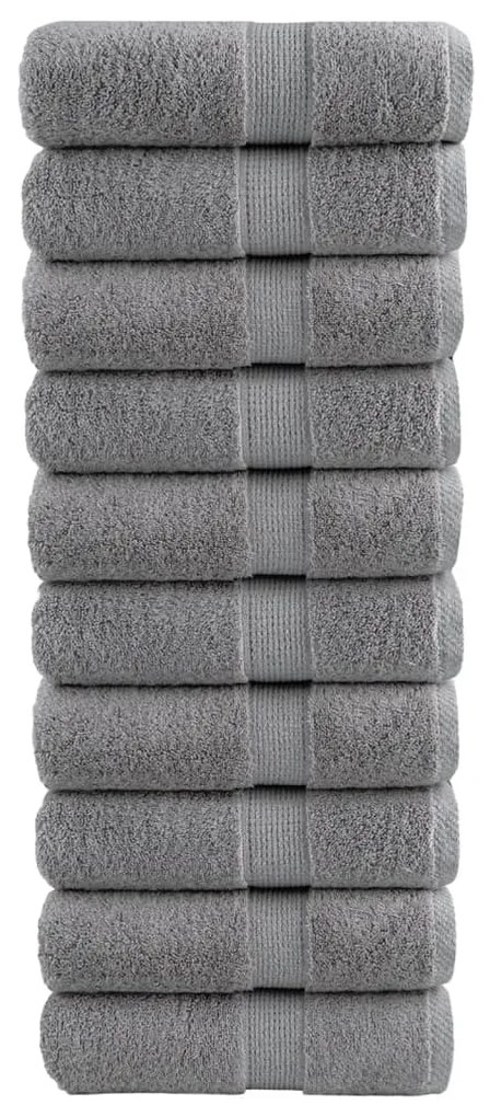 Prémiové mycí utěrky SOLUND 10 ks šedé 30x30 cm 600 g/m² 137301