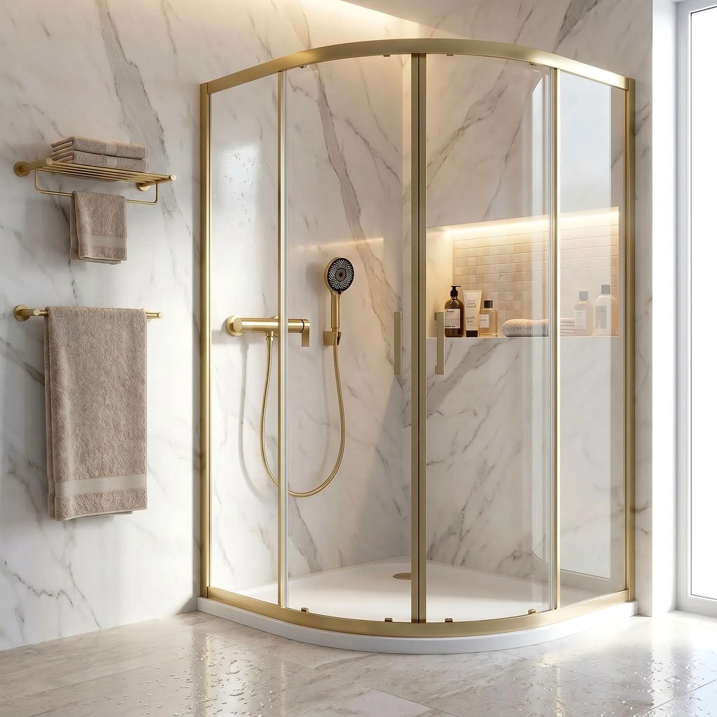 Rea, Sprchová baterie Rea Hunter Brushed Gold, REA-B6693