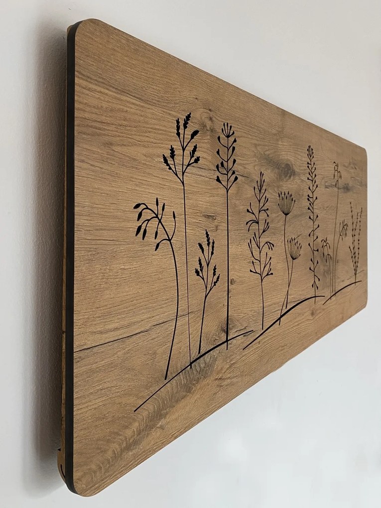 Li-Go "Louka" světelný obraz 230V 90x40 cm provedení povrchu: dub