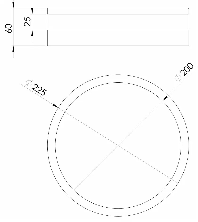 EGLO PALERMO koupelnové stropní LED svítidlo průměr 225mm, 11W, IP44, 230V 94998