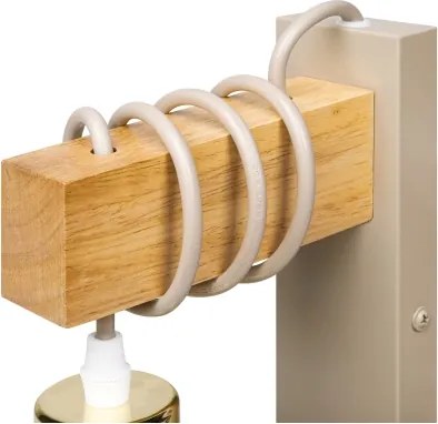Nástěnná lampa ELEN 1xE27/35W/230V béžová/zlatá/hnědá