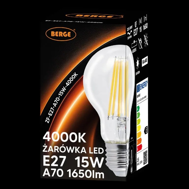 SADA 6x LED žárovka E27 15W 1650lm 4000K - neutrální bílá