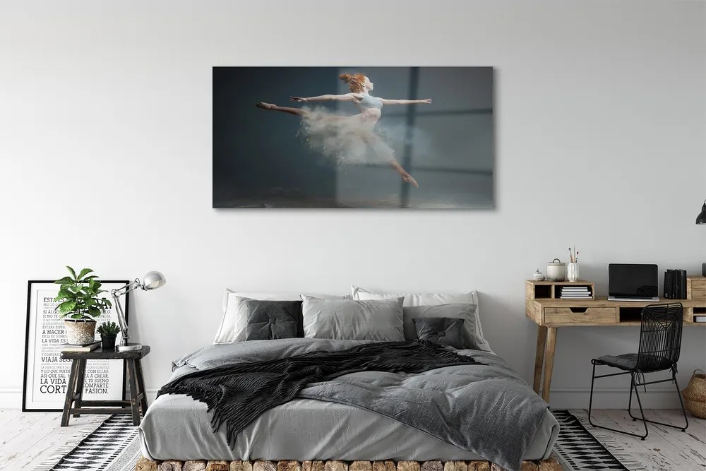 akrylový obraz balerína kouř 140x70 cm