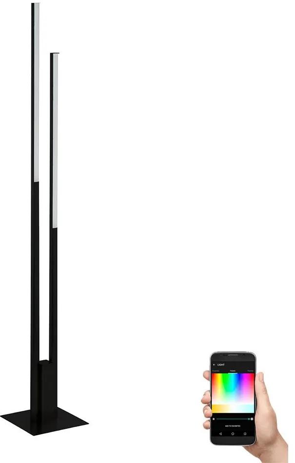 Eglo Eglo 900082 - LED RGBW Stmívatelná stojací lampa FRAIOLI-Z2xLED/16W/230V černá EG900082