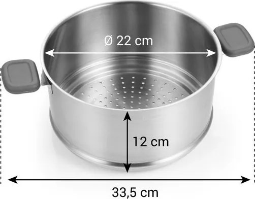 TESCOMA Napařovací nádoba GrandCHEF ø 20/22 cm