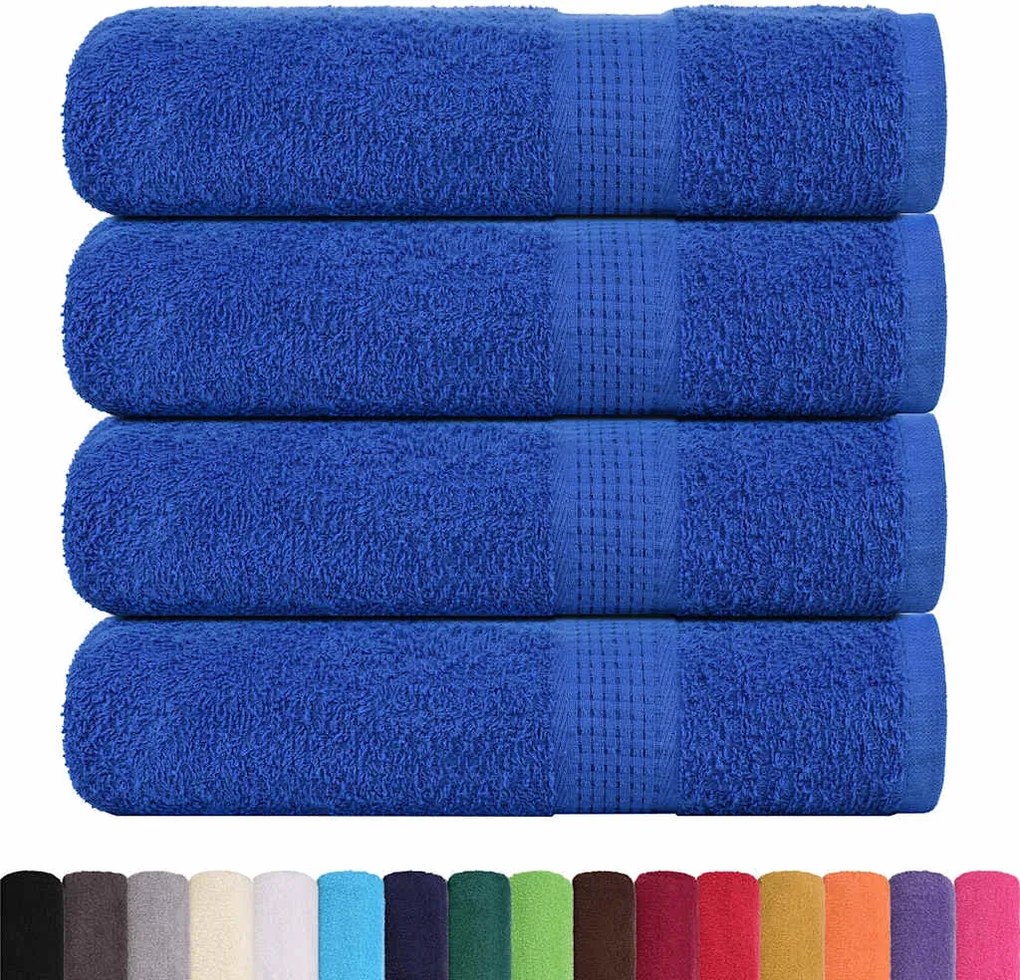 Ručníky do sprchy FROGN 4 ks modré 70 x 140 cm 360 g/m² 136714