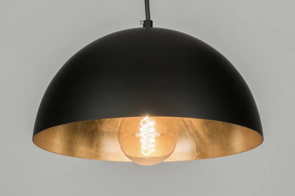 Závěsné designové svítidlo nad stůl Magna 30,5 Black and Gold