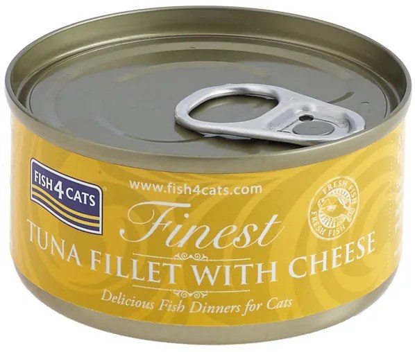 FISH4CATS Konzerva pro kočky Finest tuňák se sýrem 70 g