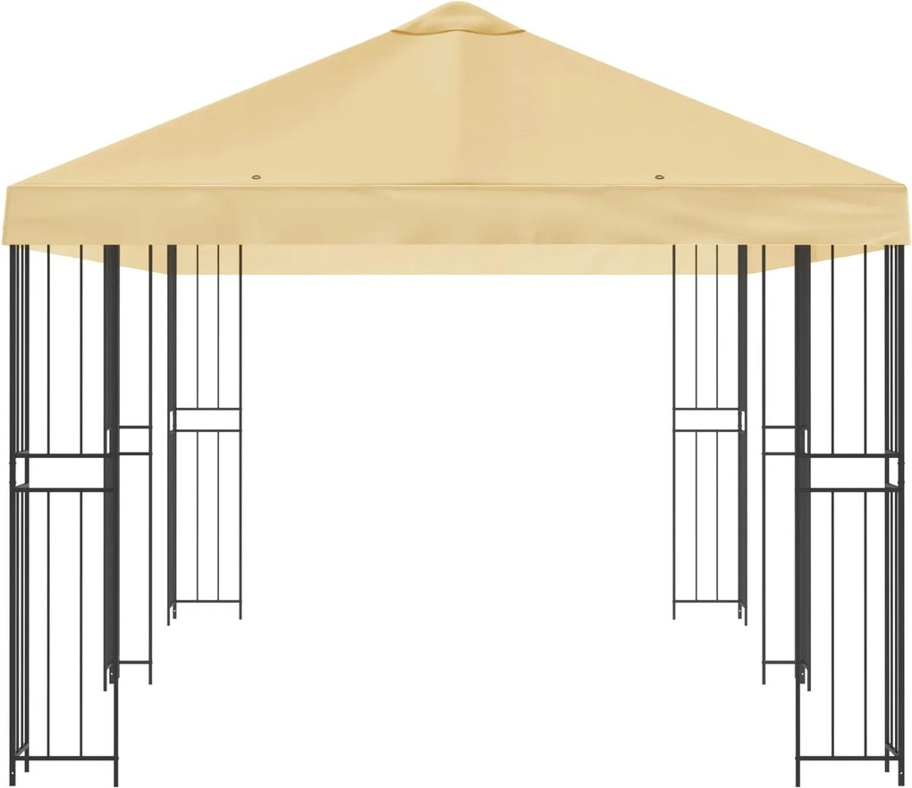 Zahradní altán 6 x 3 m Krémová Polyester a ocel 190 gsm 3375983