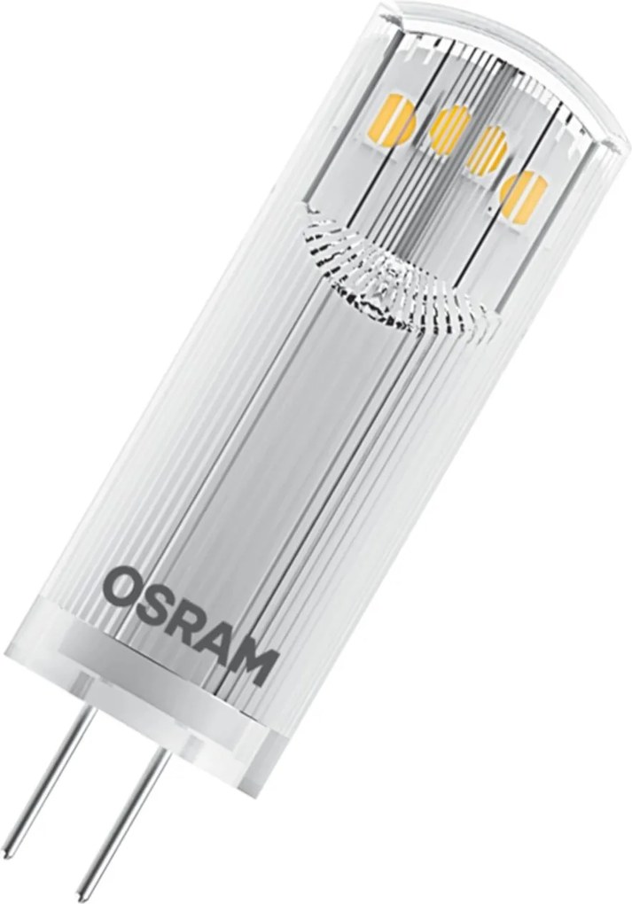 OSRAM LED žárovka PIN20 1,8 W G4 12V 2700 K teple bílá čirá