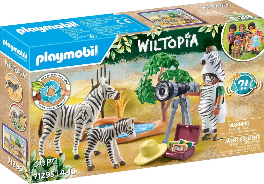 Stavebnice playmobil 71295 wiltopia - na cestách s fotografem zvířat