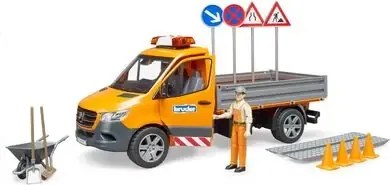 Bruder 02677 MB Sprinter komunální auto s příslušenstvím / 1:16 / od 3