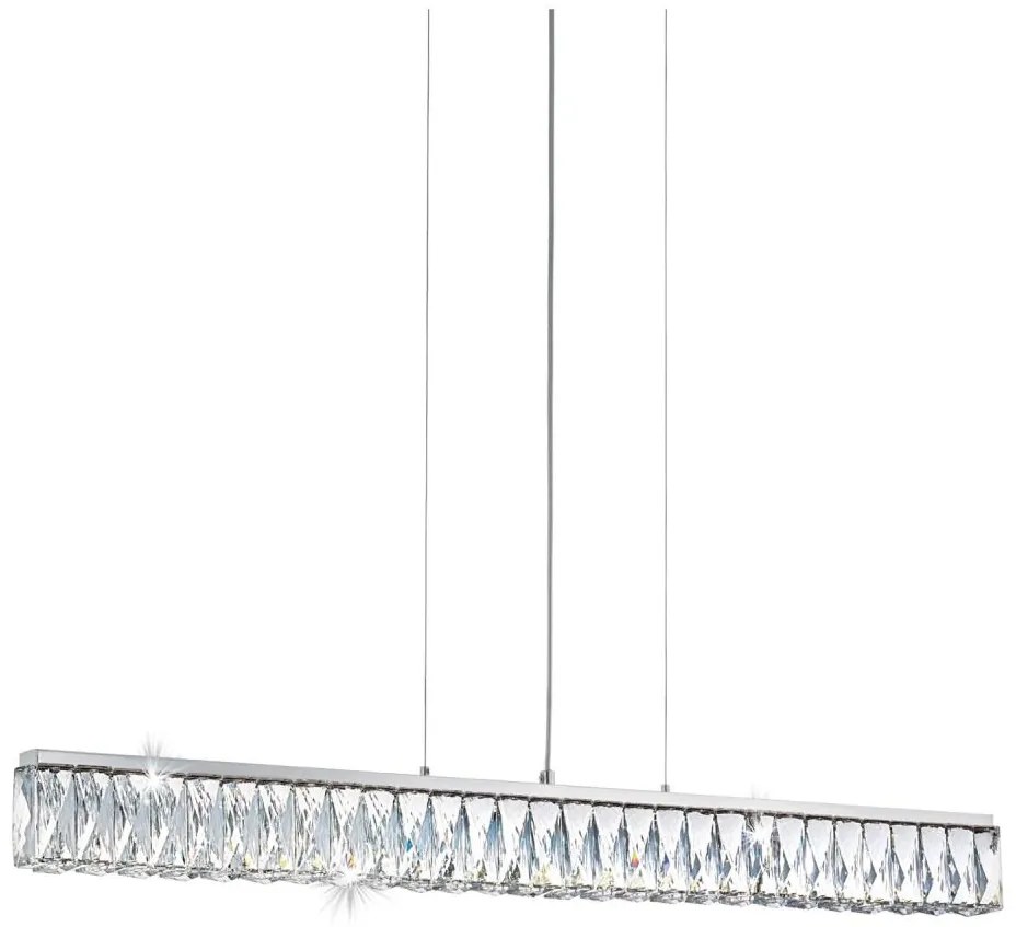 Eglo 95543 - Křišťálový lustr stmívatelný TELLUGIO-S LED/36W/230V