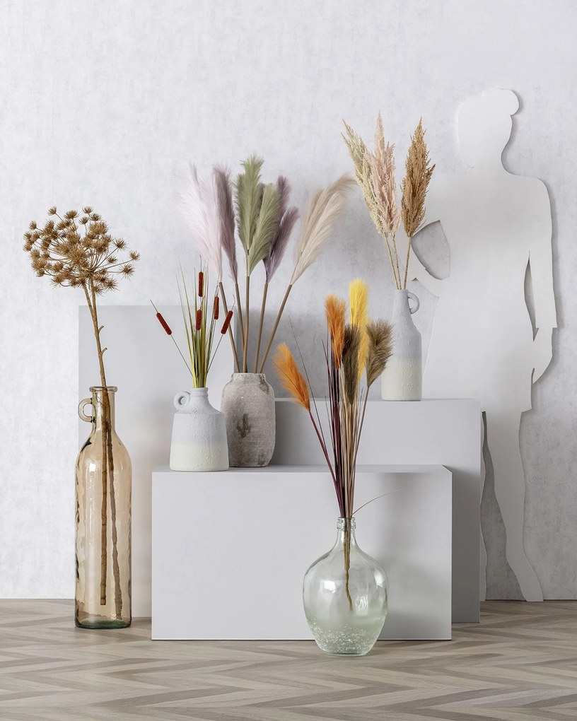 Větvička pampové trávy 90cm beige